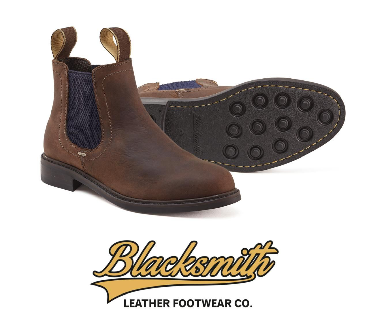 BLACKSMITH KIDS DEALER BOOT – WAX BROWN / 007 – McCorry Agri
