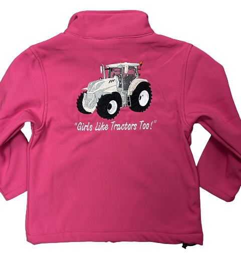 Kids Impact Pink Softshell Jacket – Gold Tractor – McCorry Agri